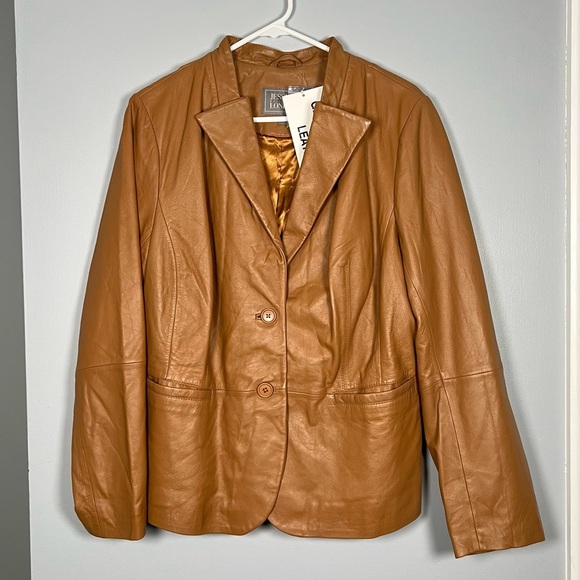 Jessica London | Jackets & Coats | Nwt Jessica London Leather Jacket ...